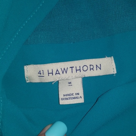 41 Hawthorn | Tops | 4 Hawthorne Teal Flutter Sleeve Tank | Poshmark